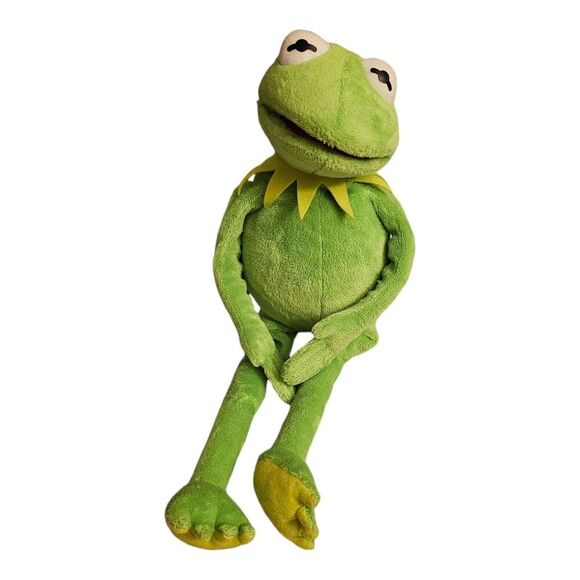 Toys | Ty Beanie Buddies Kermit The Frog Disney Muppet Plush 16 | Poshmark